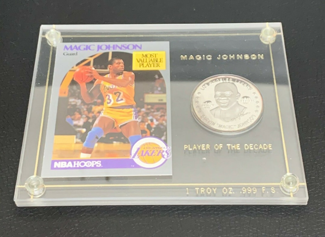 Rare Magic Johnson MVP Basketball Card & Silver Commemorative - Etsy