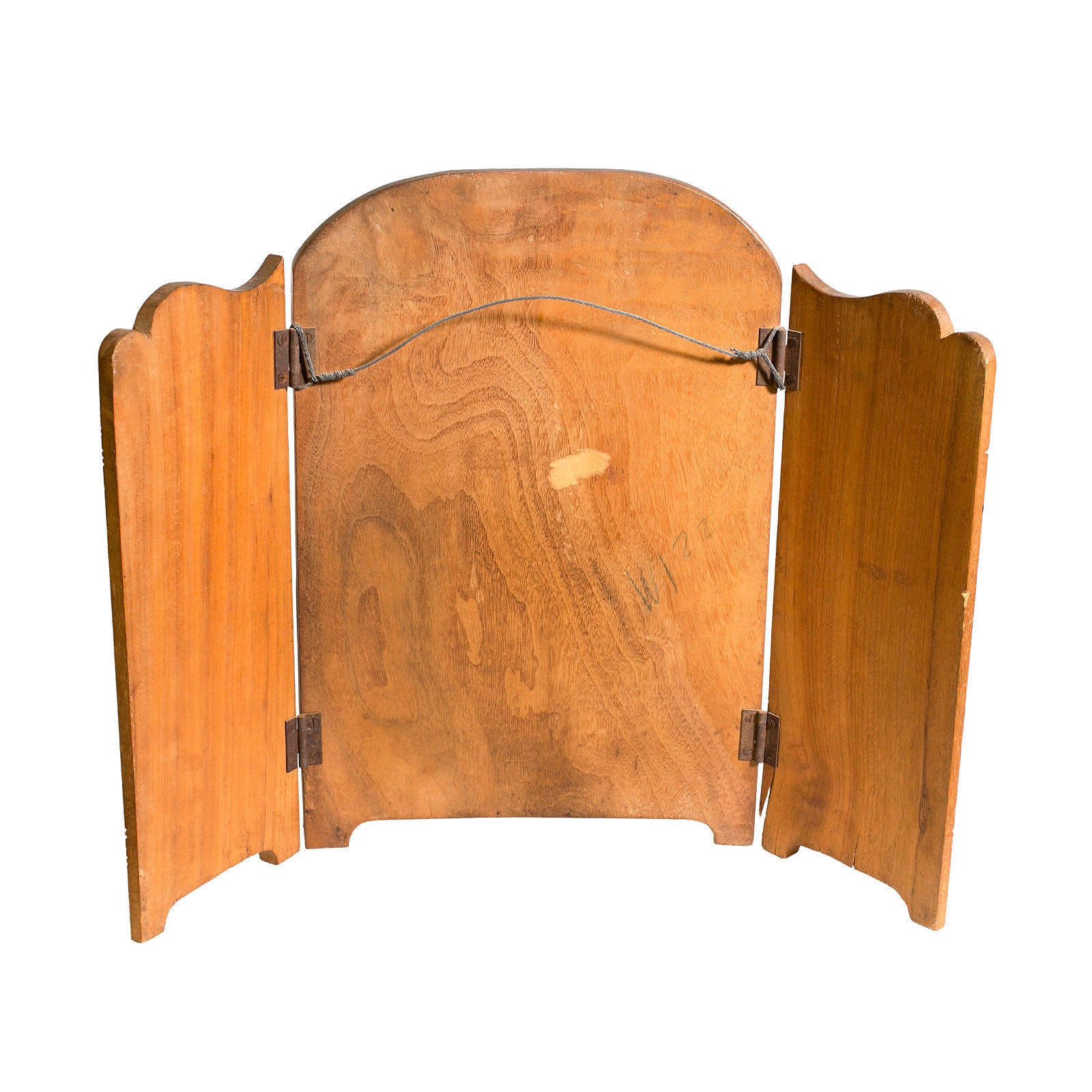 Vintage Hand Carved Wood Table Screen L4322 - Etsy