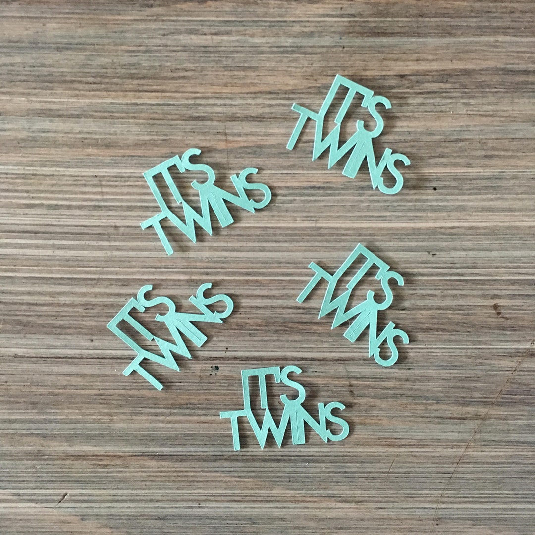 It's Twins Word Confetti Baby Shower Confetti Gender - Etsy