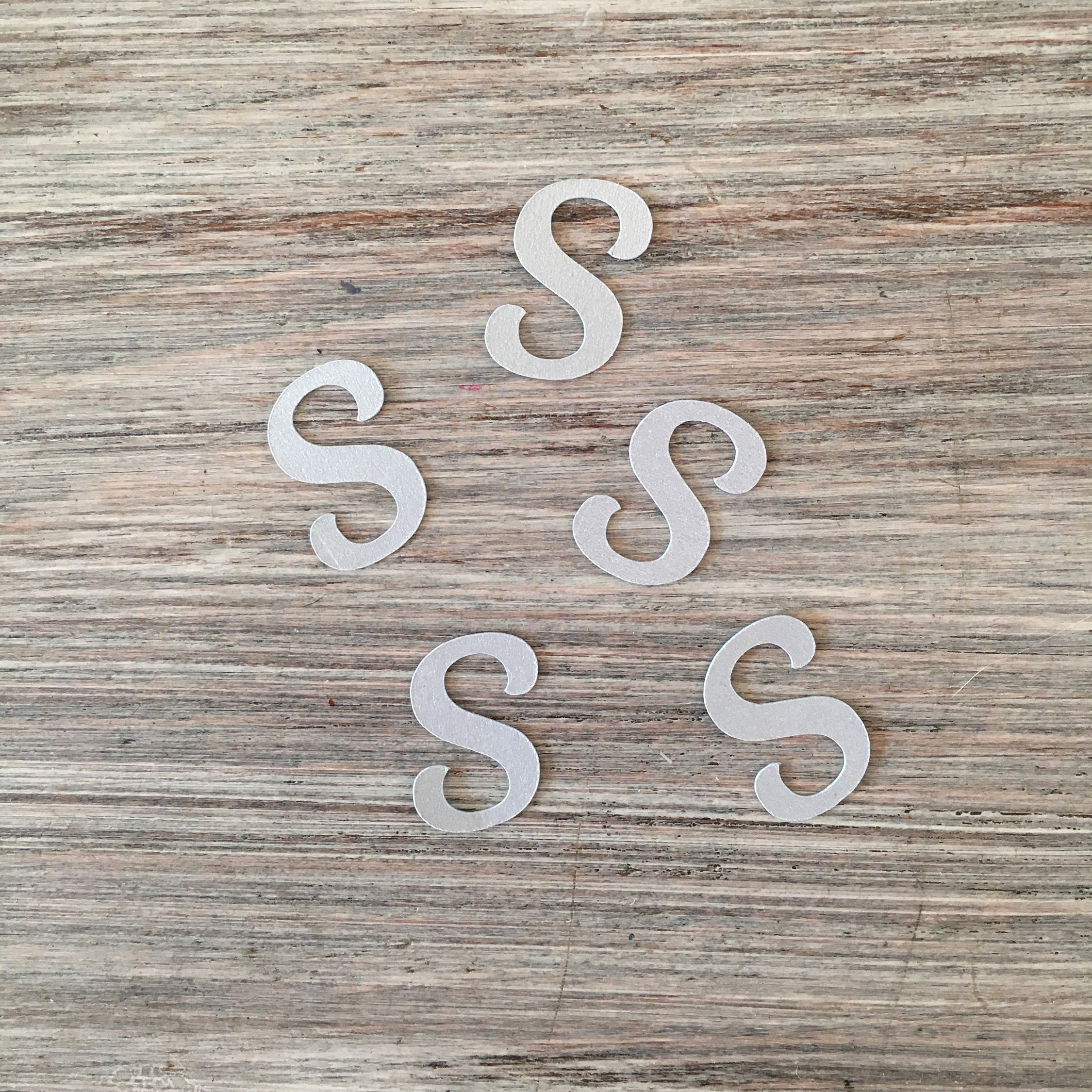 Custom Script Letter Confetti Initial Confetti Alphabet - Etsy