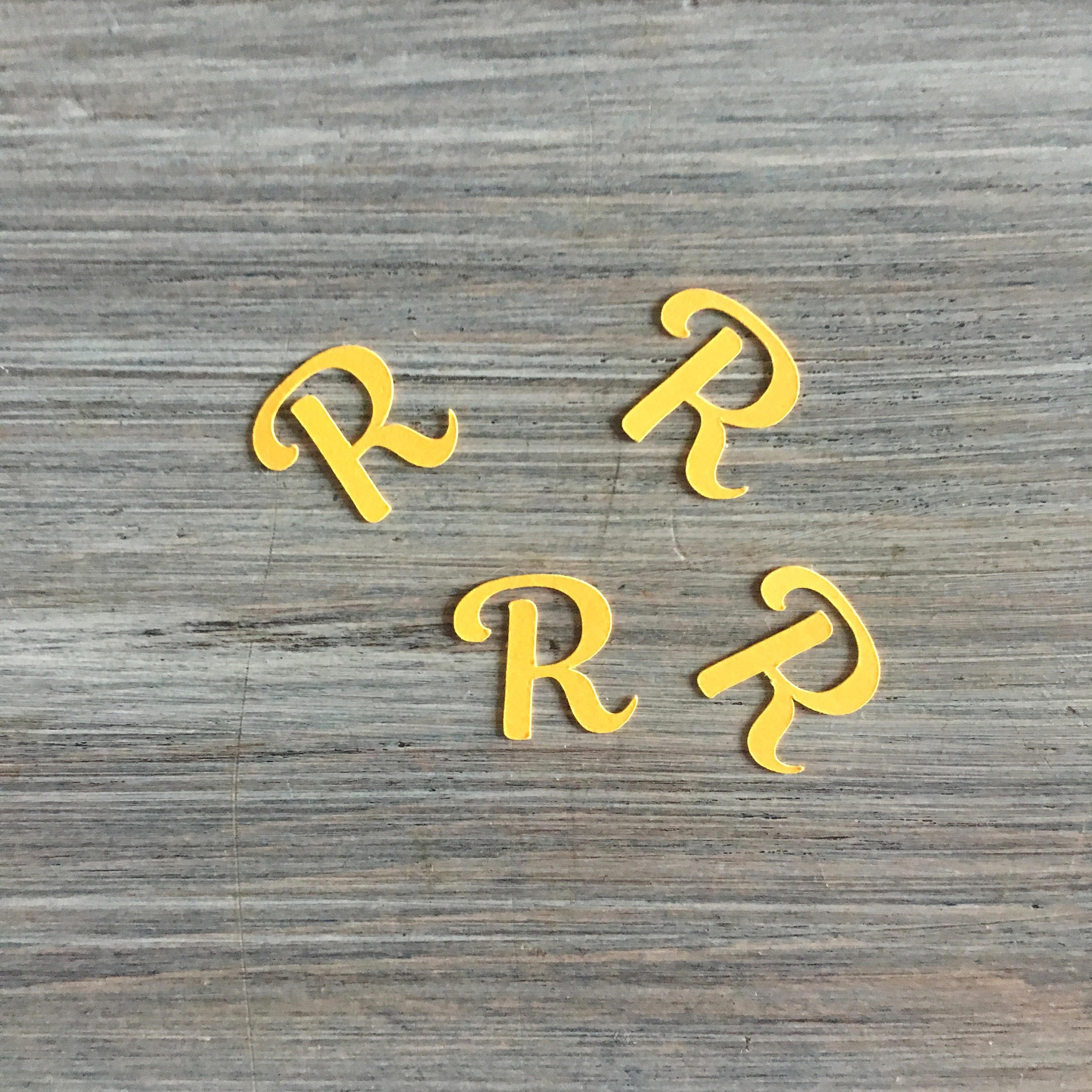 Custom Script Letter Confetti Initial Confetti Alphabet - Etsy