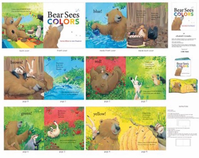 Bear Sees Colors Book Panels - Etsy