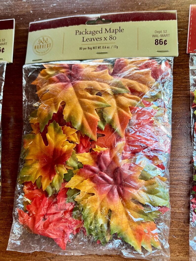Maple Leaves in Your Choice of 3 Different Colors 80 per Package - Etsy