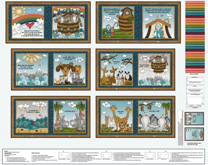 Two by Two Noah’s Ark Book Panels With Handle - Etsy