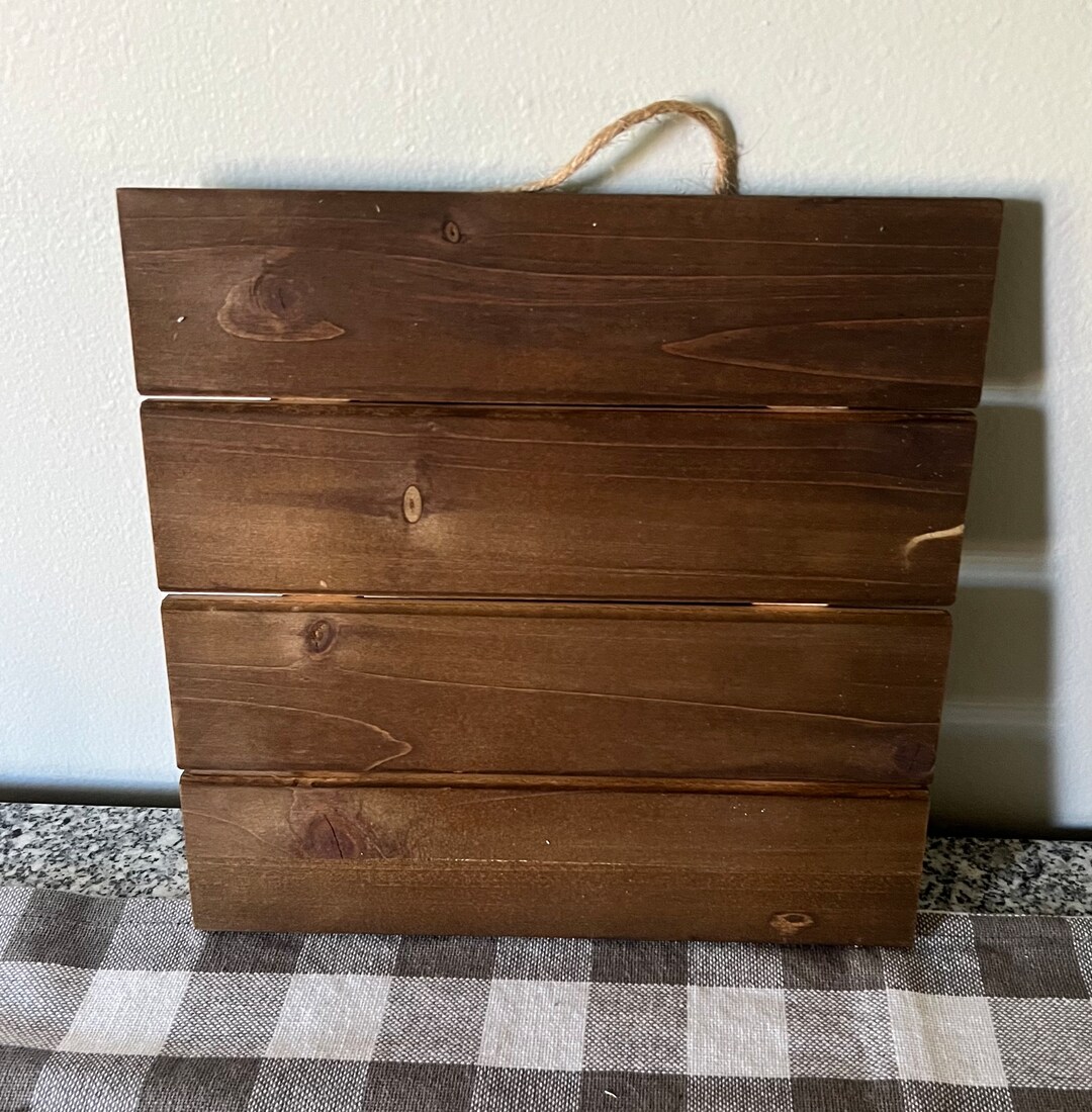 Unfinished Wood Pallet Sign Dark Stained - Etsy