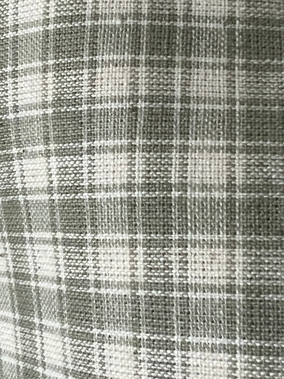 Country Green/gray Plaid Fabric Remnant - Etsy