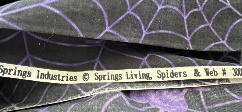 Spider & Web Fabric by the Yard - Etsy