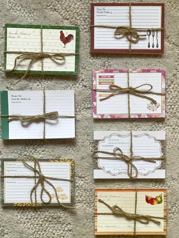 Recipe Cards Set of 20 of Your Choice Lot 2 | Etsy