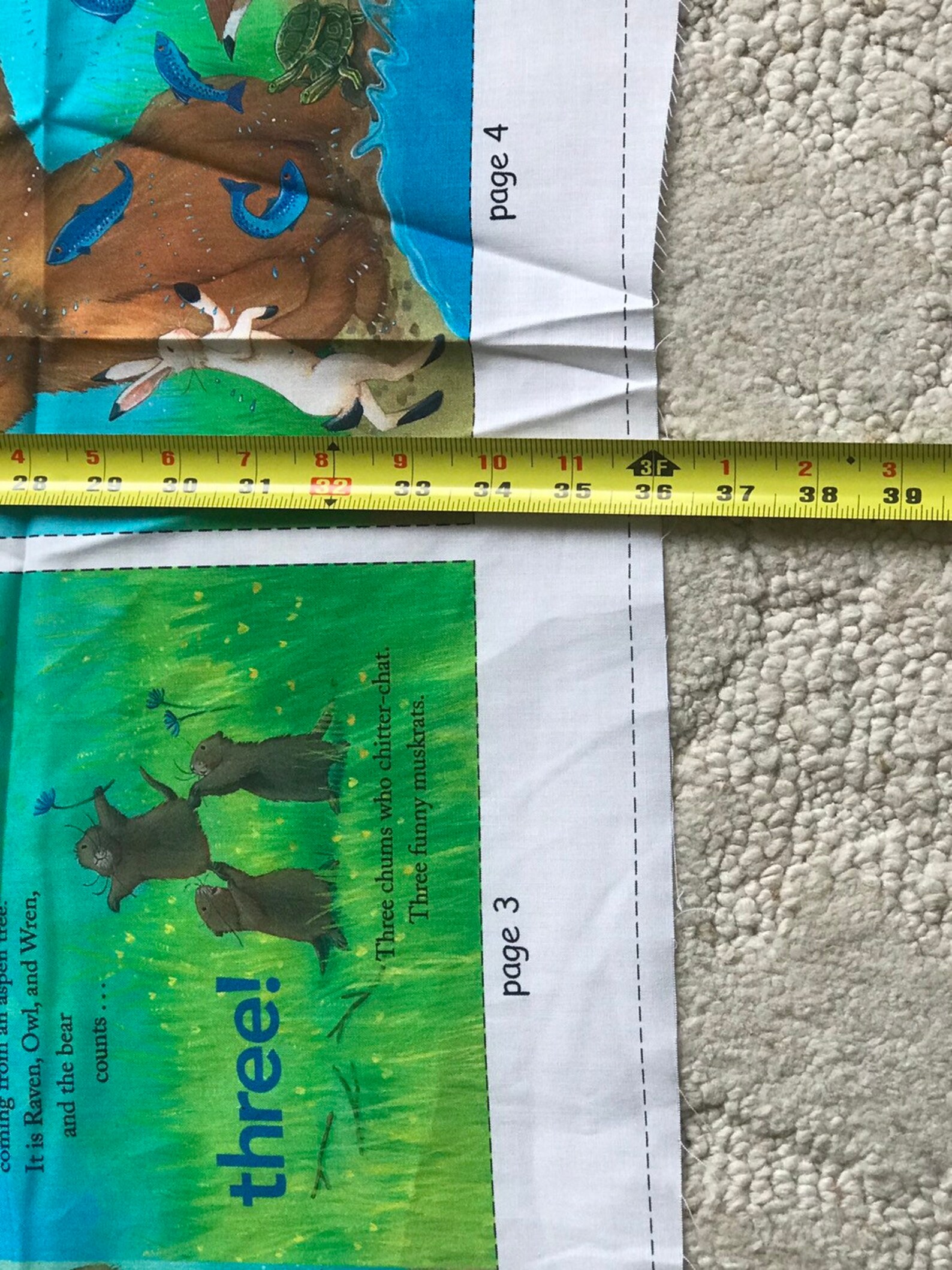 Bear Counts Book Panels - Etsy