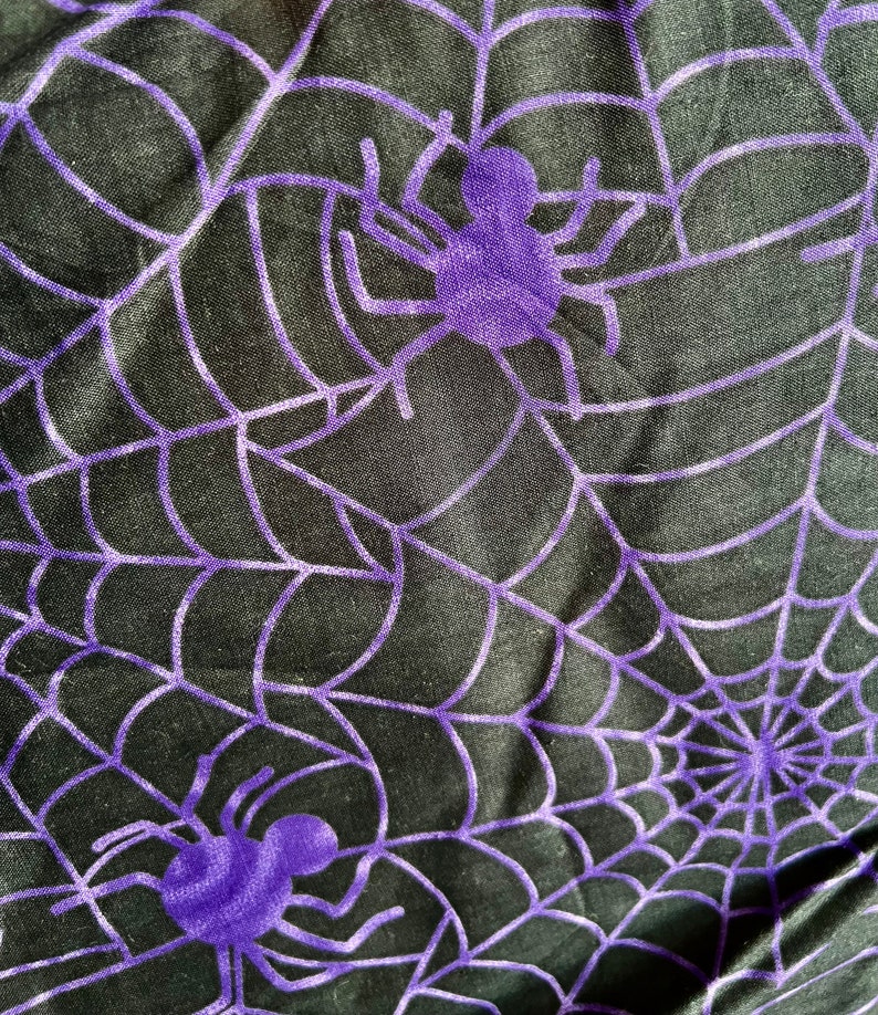 Spider & Web Fabric by the Yard - Etsy