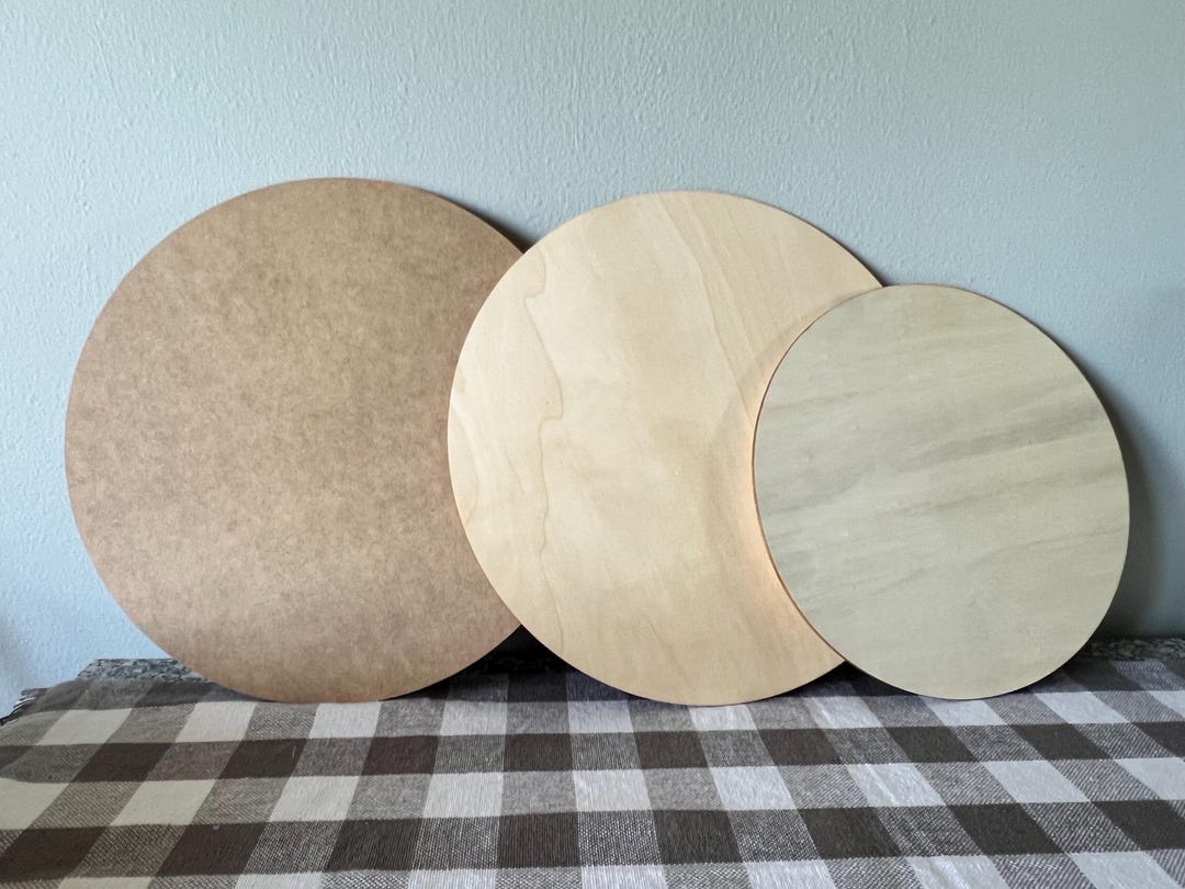 Unfinished Circle Wood Signs in Your Choice of Size & Wood - Etsy