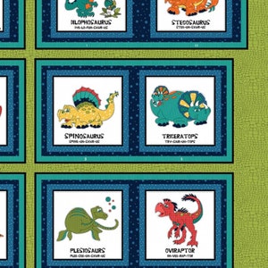 Dinosaur Friends Book Panel - Etsy