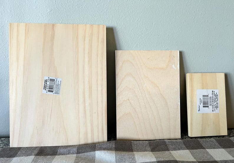 Unfinished Rectangular Wood Your Choice - Etsy