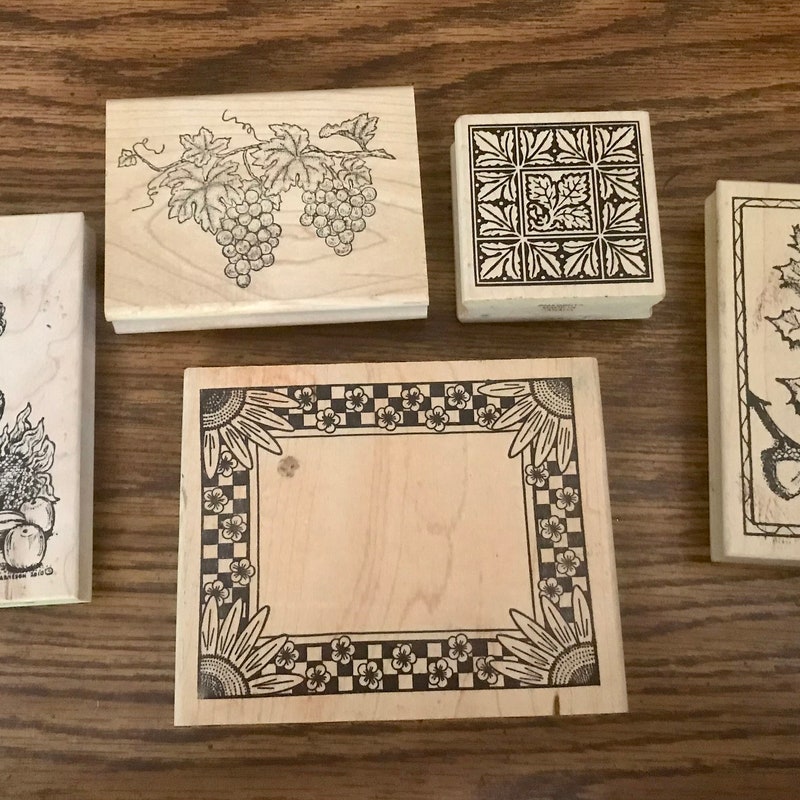 Autumn Rubber Stamp - Etsy