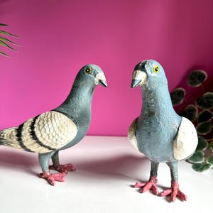 Fab Quirky Cast Iron Pigeon | British Bird Ornament | Standing Pigeon ...