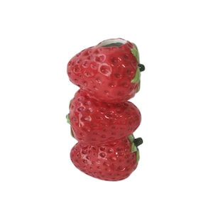 Small Strawberry Stem Vase | Quirky Fruit Planter | Eclectic Decor ...