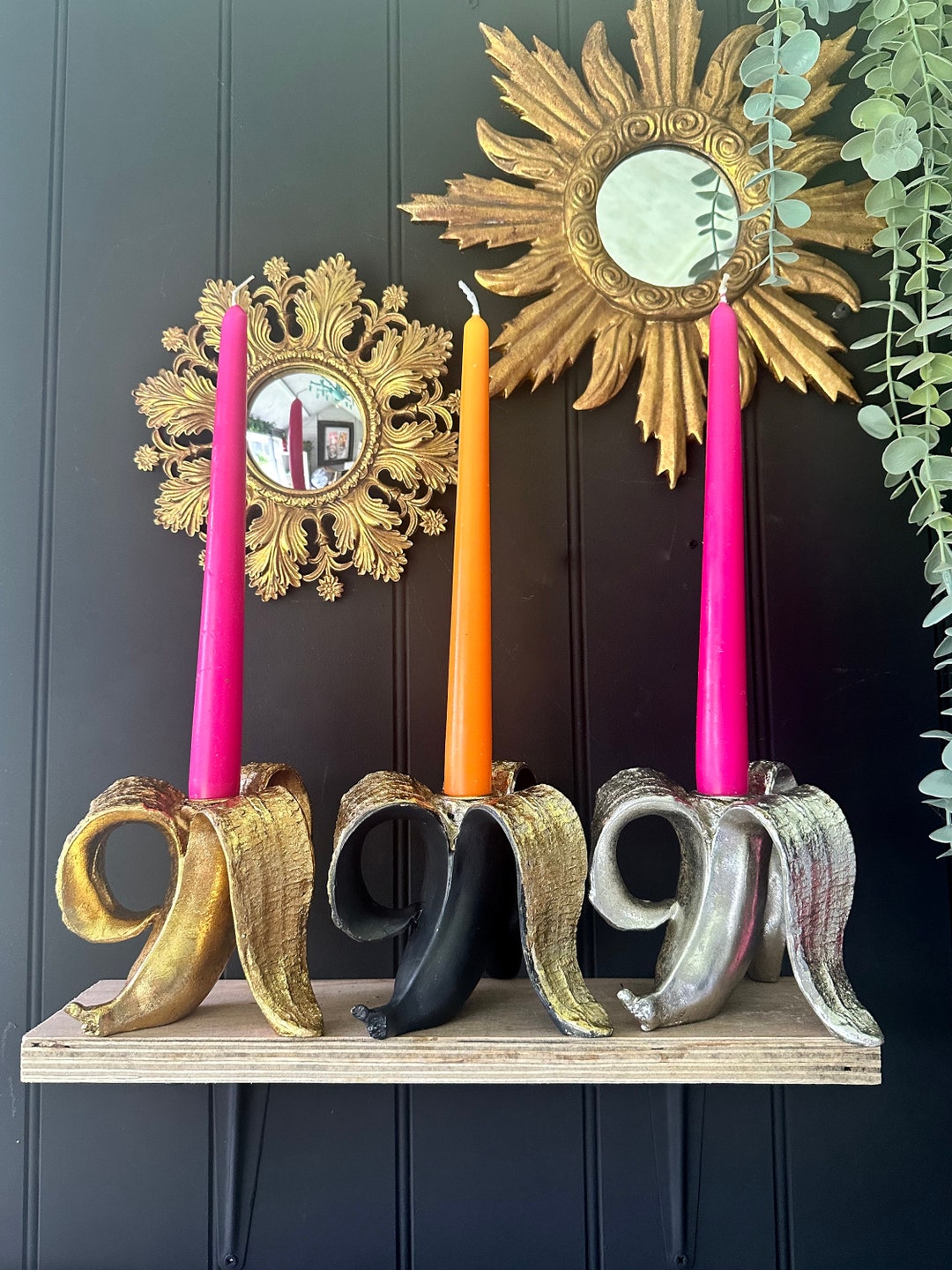 Quirky Pealed Banana Skin Candle Holder Kitsch Decor Eclectic Decor ...