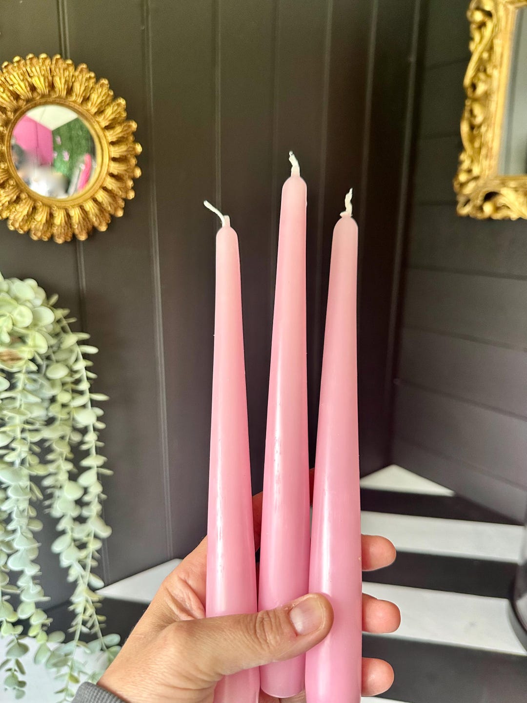 New Soft Pink Taper Candles | Eclectic Decor | Table Scaping | Dinner ...