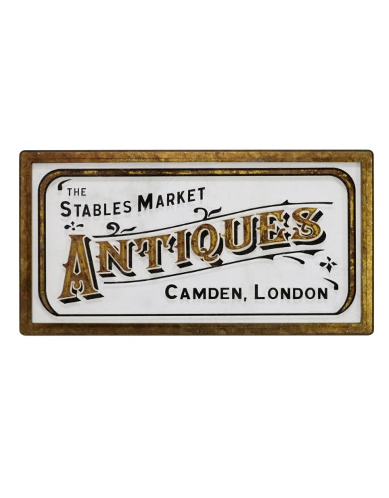 Large Gold Framed stables Market Wall Sign Shelfie Decor Eclectic Home ...