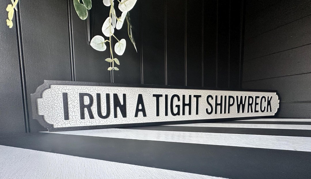 Antiqued Wooden "shipwreck" Sign" Wall Sign | Shelfie Decor | Eclectic ...