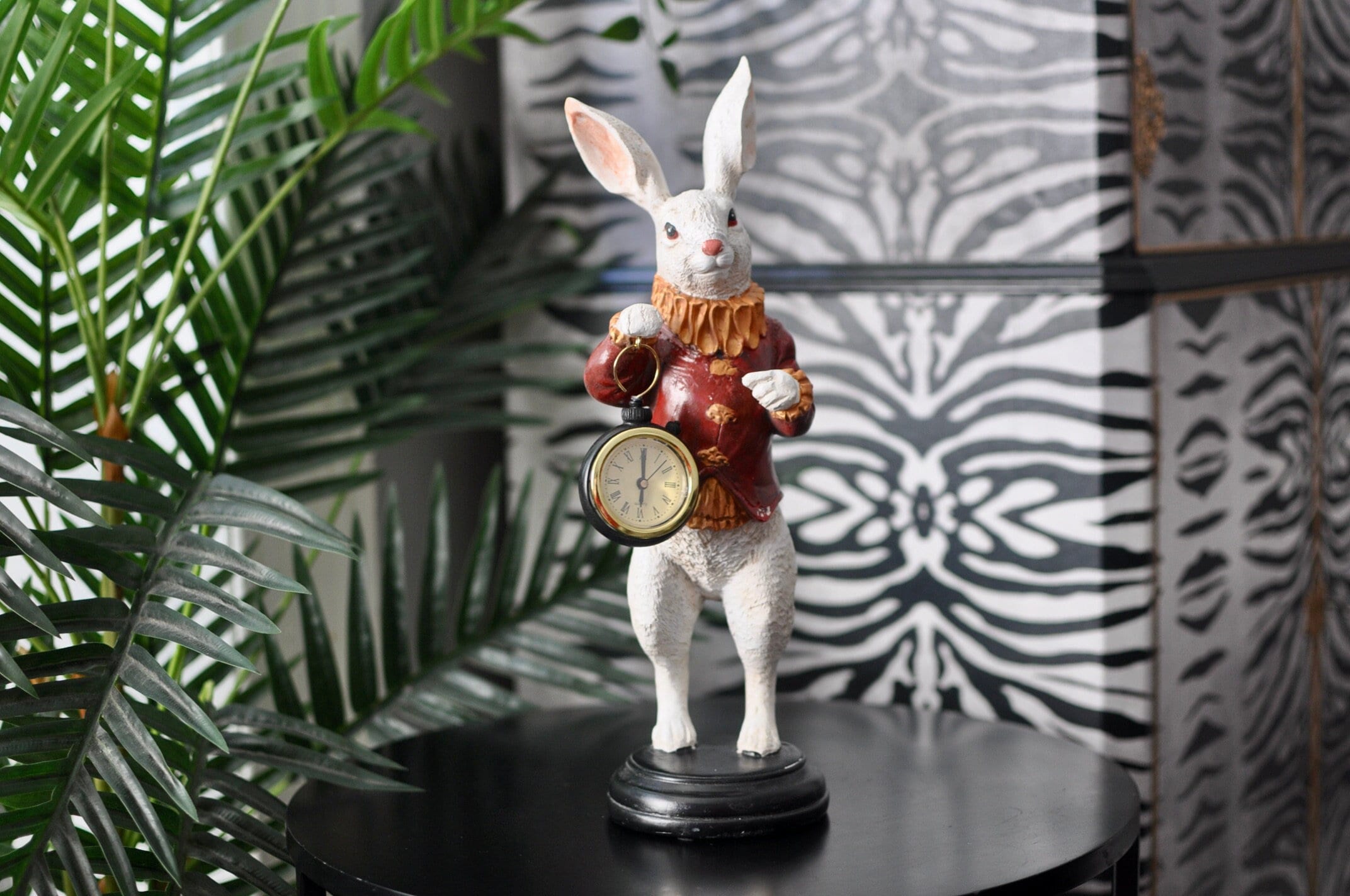 Quirky the White Standing Rabbit Clock Figure Decorative - Etsy