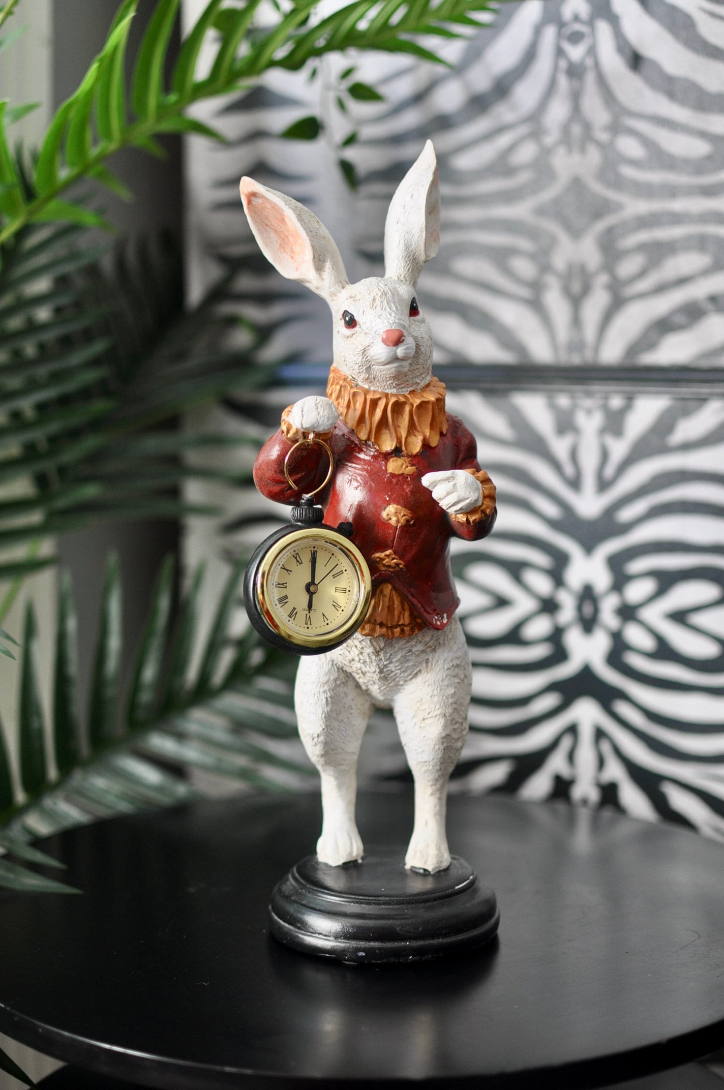 Quirky the White Standing Rabbit Clock Figure Decorative - Etsy