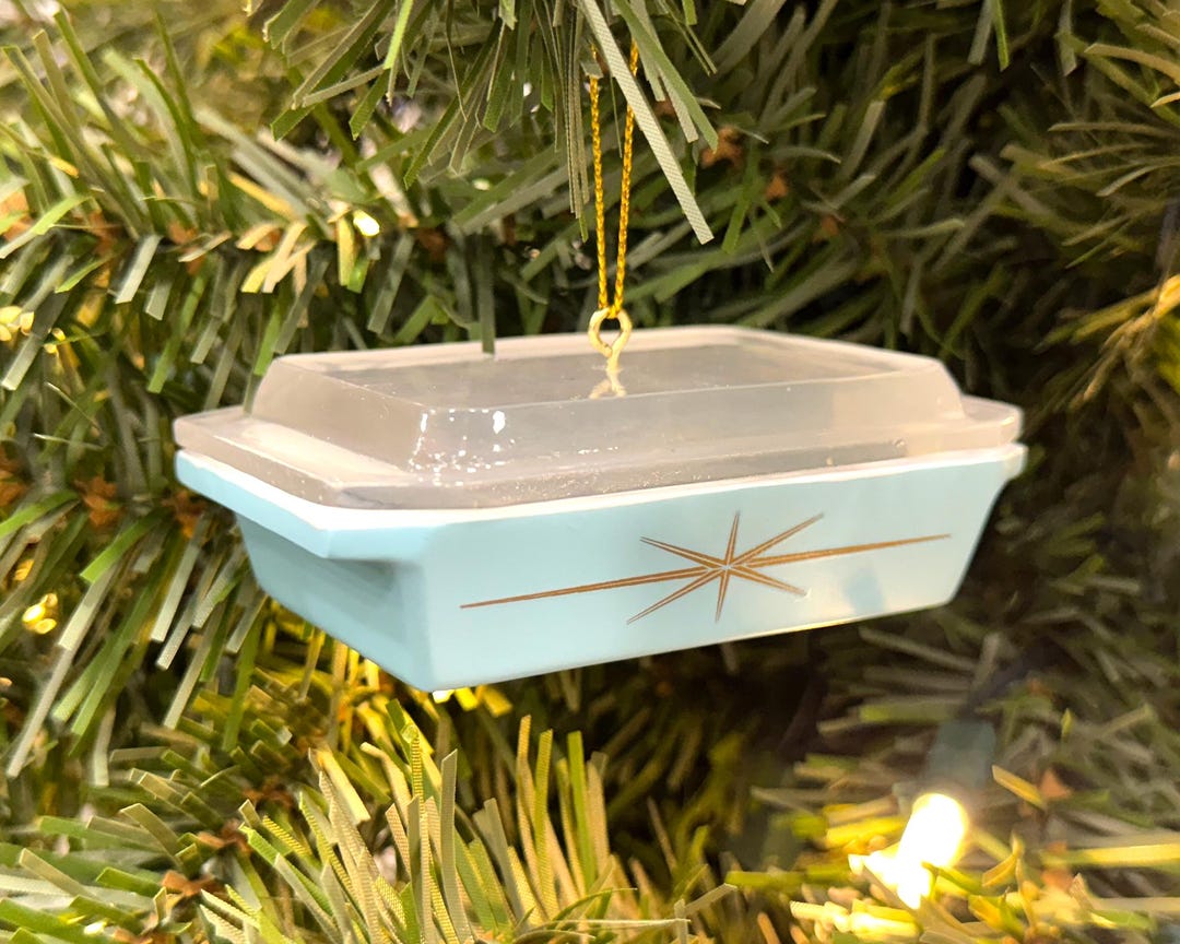 Miniature Pyrex Starburst Ornament: Retro Kitchen Christmas Decoration ...