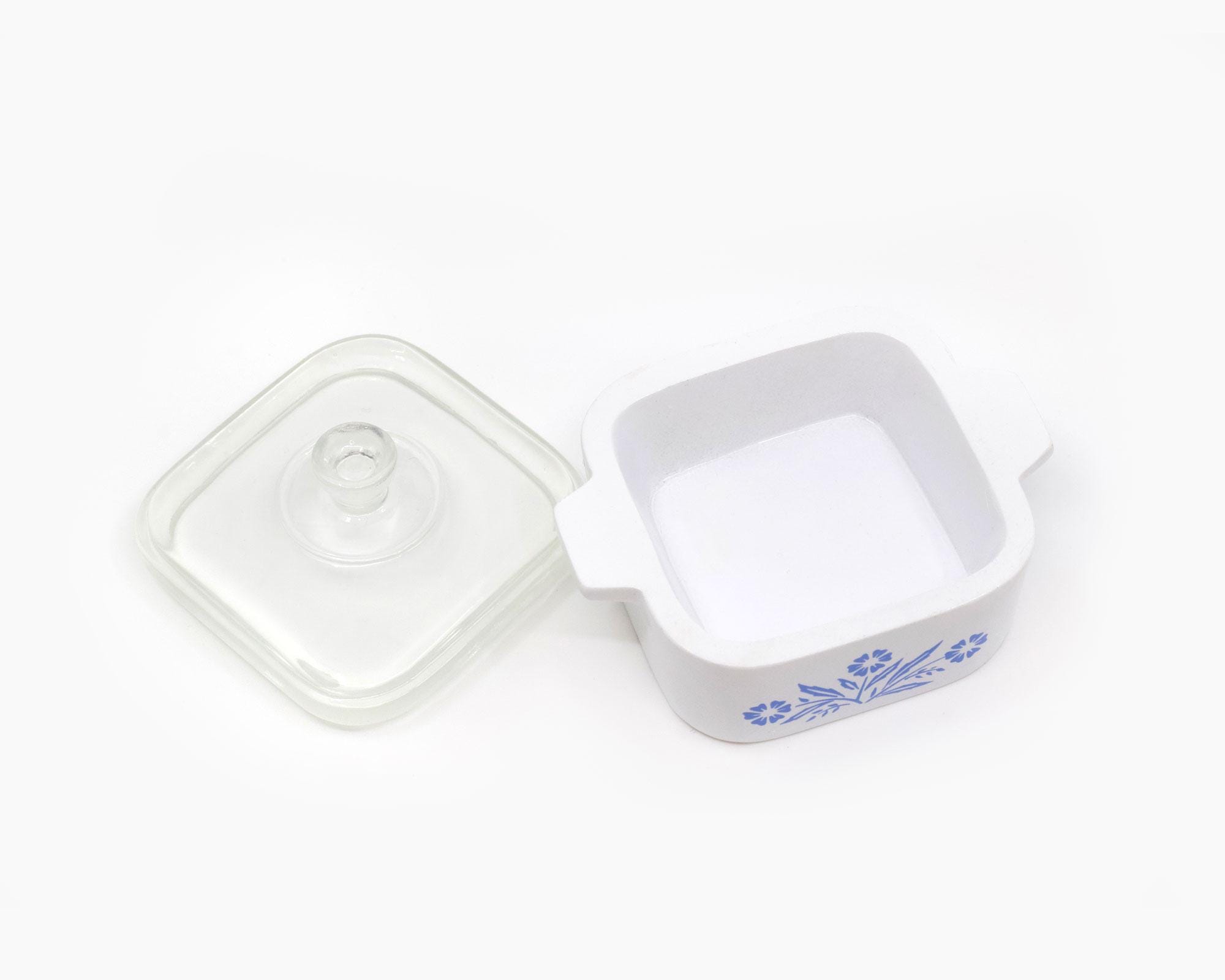 Mini Cornflower Trinket Box | Corning Ware Inspired Casserole | Vintage ...