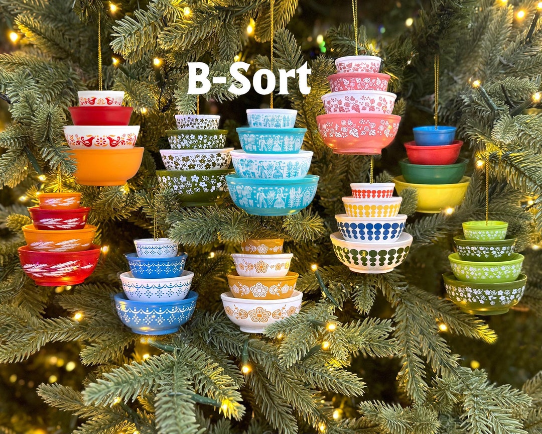 B-sort Miniature Pyrex Bowl Stack Ornament – Minor Imperfections ...