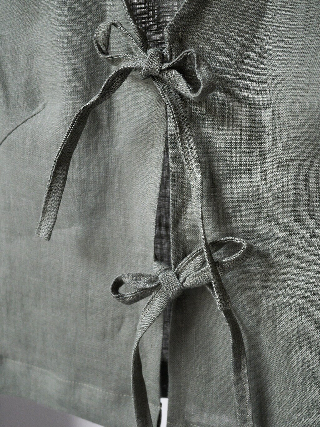 Linen Front Tie Crop Top Linen Crop Top With Ties Tied up Front Top - Etsy