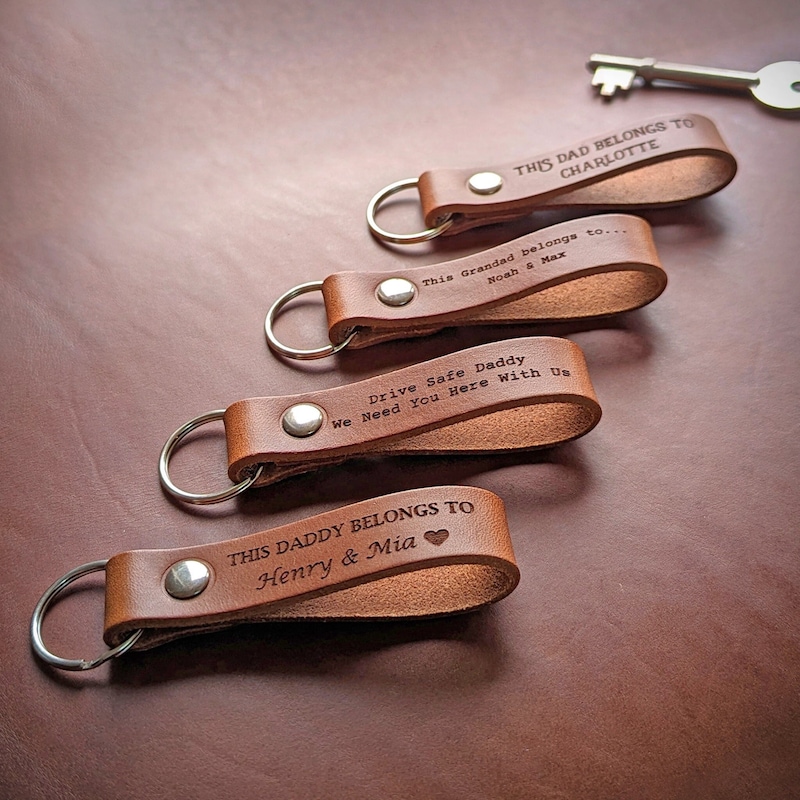 Key Ring Daddy Leather - Etsy