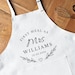 Wedding Apron, Personalised Bridal Bib, Bride Apron, Bride Grooms First ...
