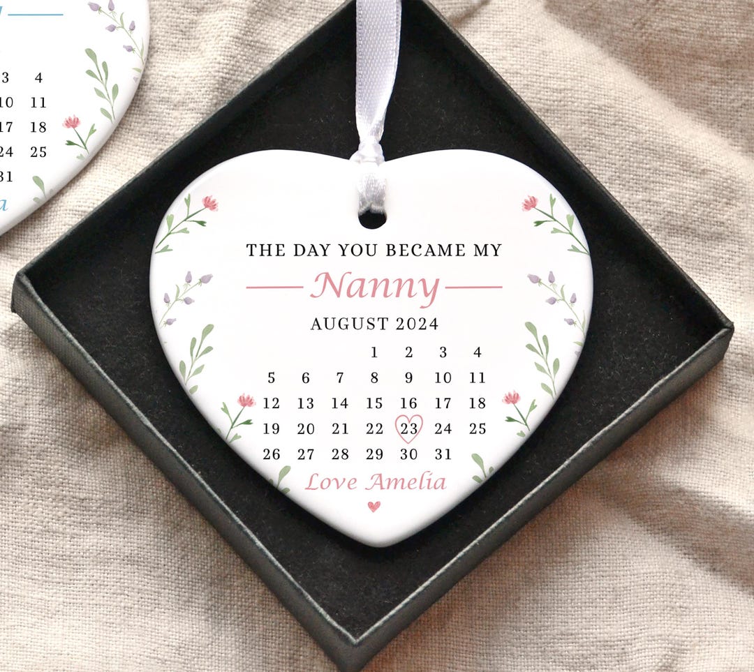 Personalised First Mother's Day as My Nanny Gift, New Nanna Grandma ...
