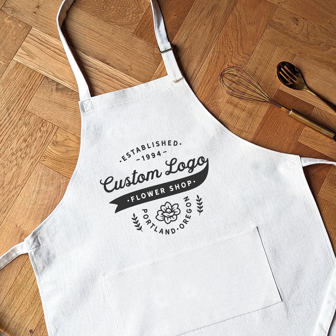 Custom Logo Aprons, Custom Branded Apron, Printed Logo Cake Shop ...