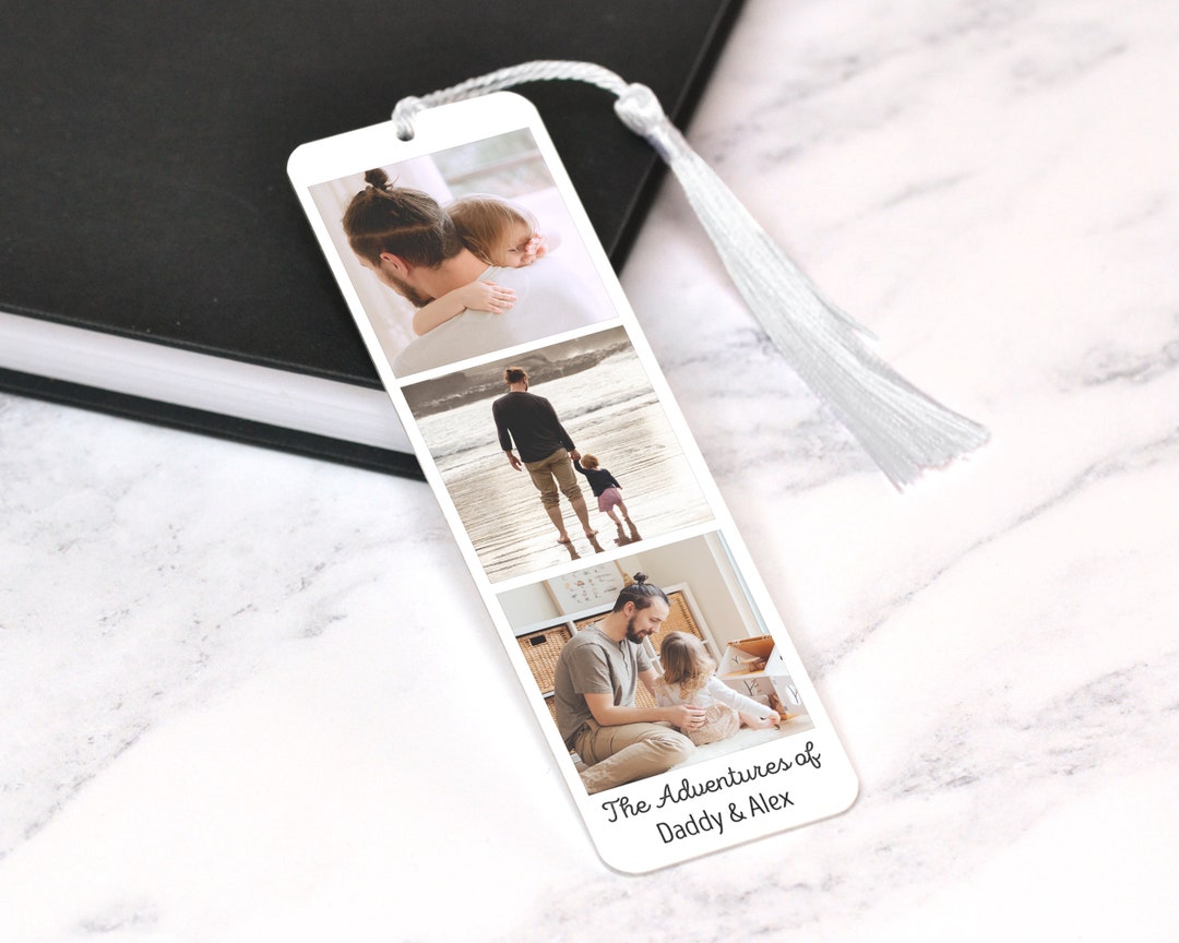 Personalised Dad Photo Bookmark, Father's Day Gift for Dad or Grandad ...