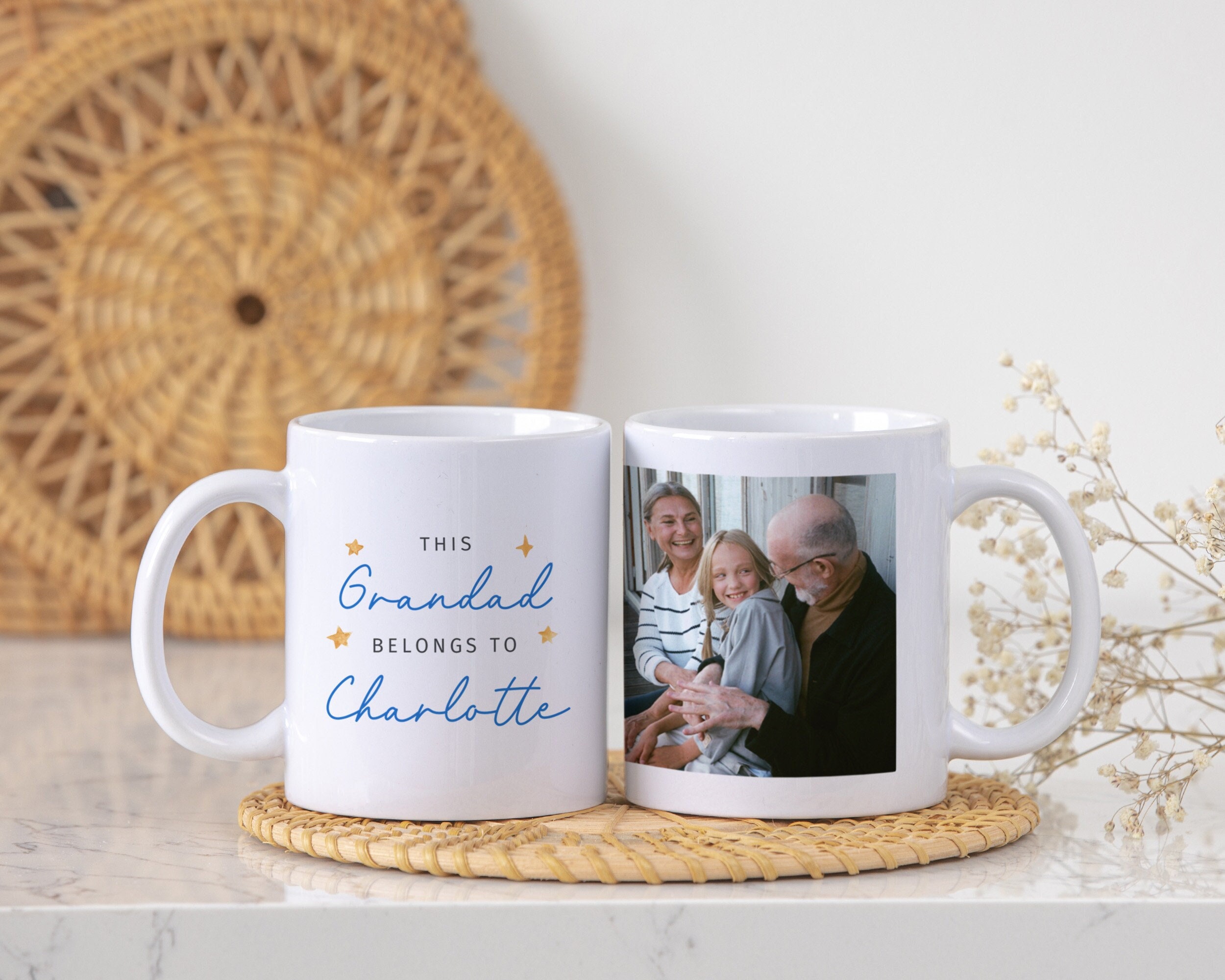 Personalised Grandad Mug, Fathers Day Gift for Grandad, Custom Photo ...