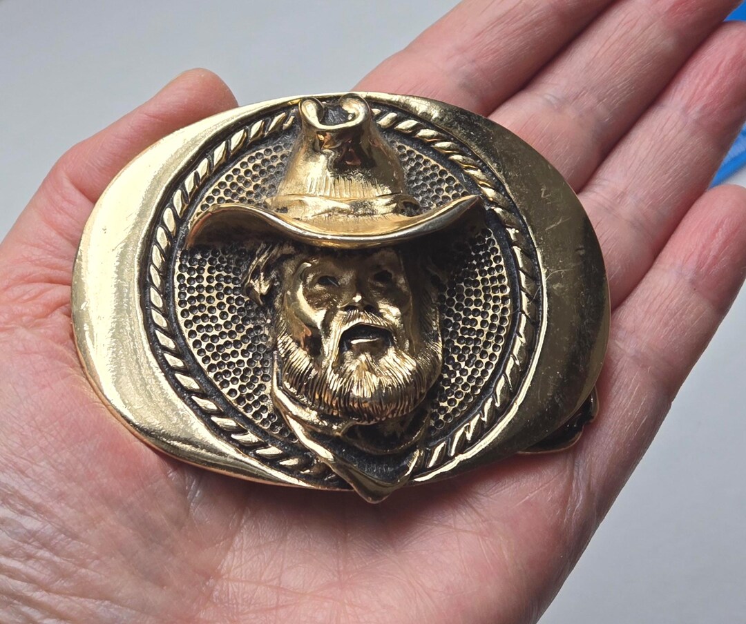 Vtg 1980 Kenny Rogers Buckle Stuart Kusher - Etsy