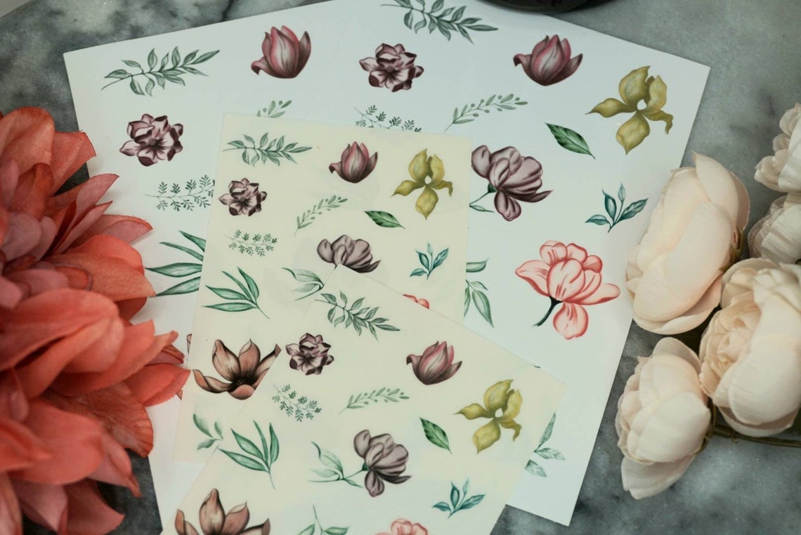 Colorful Flower Sticker Sheet Planner or Journal Stickers - Etsy