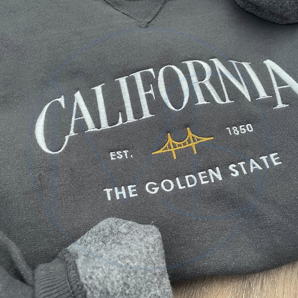 California Crewneck Sweatshirt - Etsy