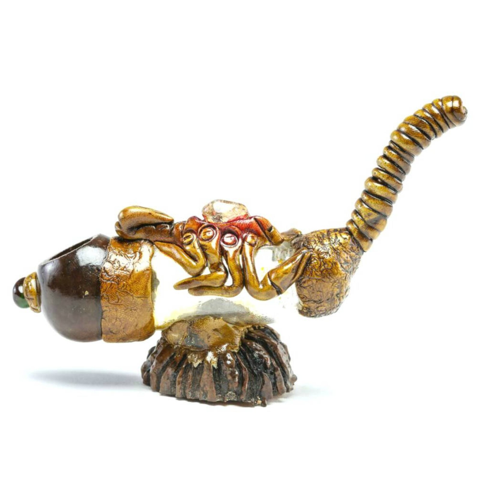 Scorpion Glass Pipe Smoking Pipe With Scorpion Handmade Pipe | Etsy