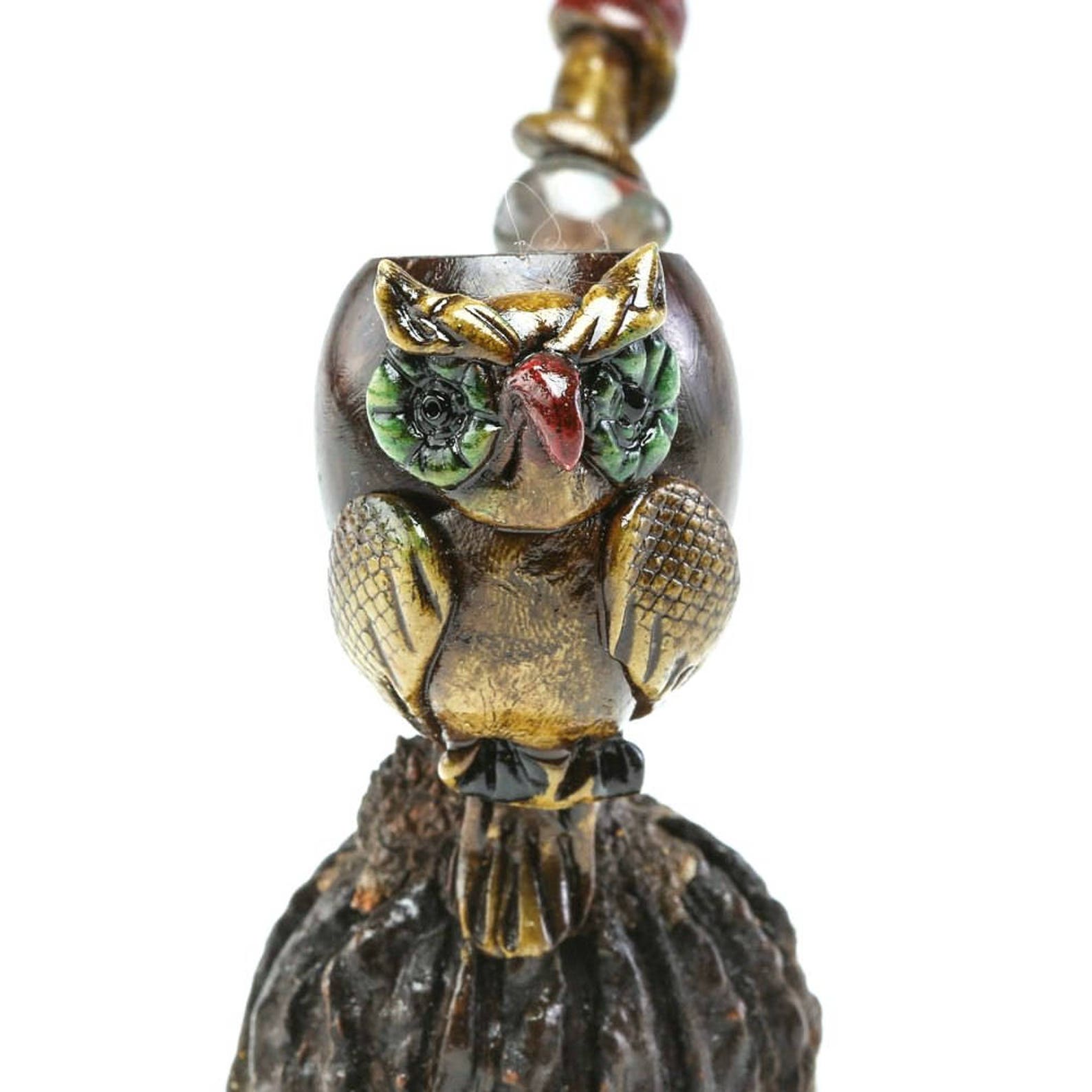 Owl Pipe Handmade Smoking Pipe Animal Pipes unique Design | Etsy