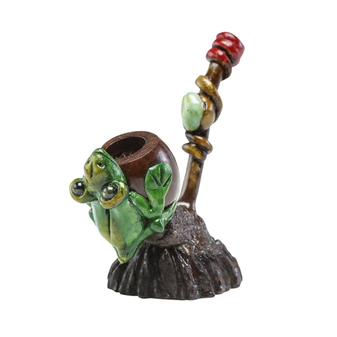 Frog Smoking Pipe, Animal Design, Bowl for Smoking, Unique Handmade ...