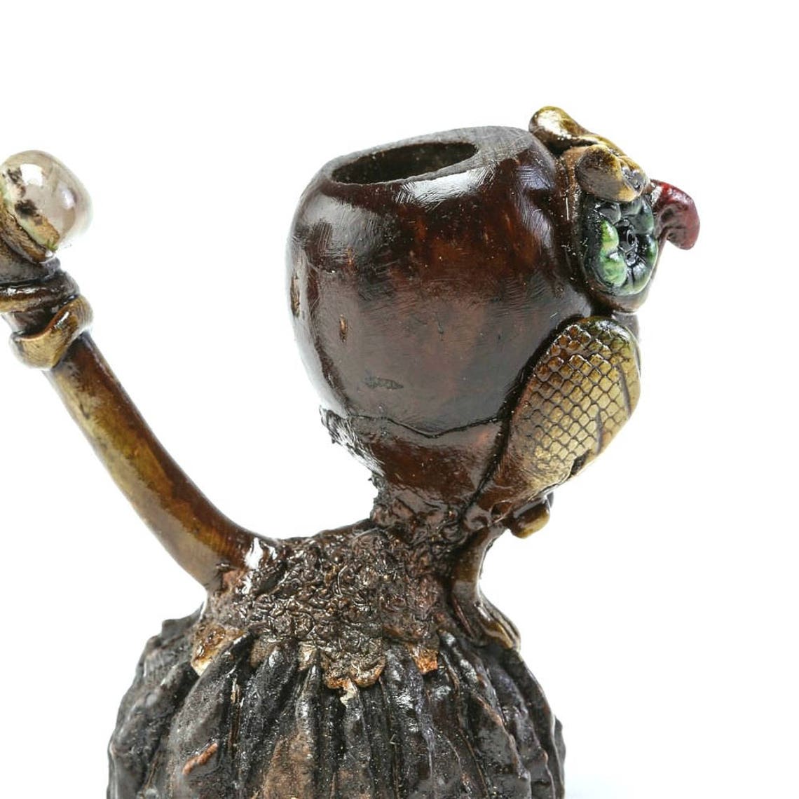 Owl Pipe Handmade Smoking Pipe Animal Pipes unique Design | Etsy