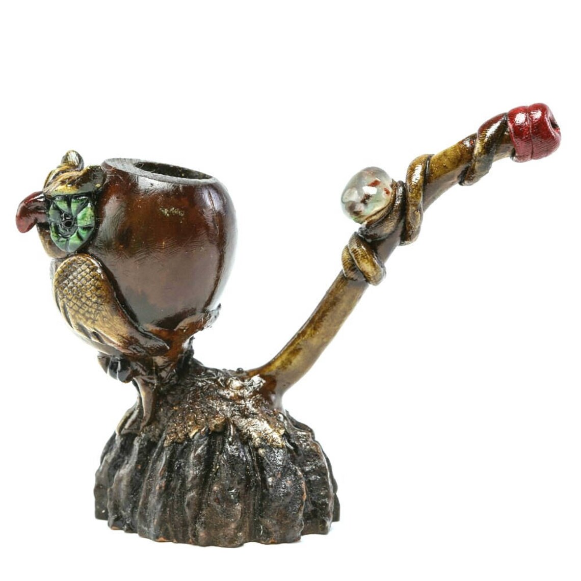 Owl Pipe Handmade Smoking Pipe Animal Pipes unique Design | Etsy