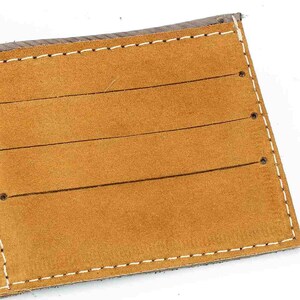 Bifold Mens Wallet, Credit Card Wallet for Men, Suede Leather Pocket ...