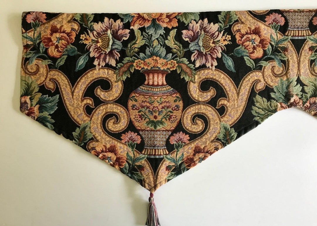Tapestry Valance With Tassels 51 Inch Wide by 20 Inch Drop Including ...