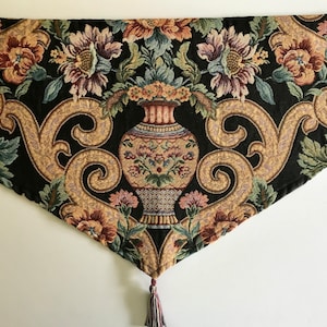 Tapestry Valance With Tassels 51 Inch Wide by 20 Inch Drop Including ...