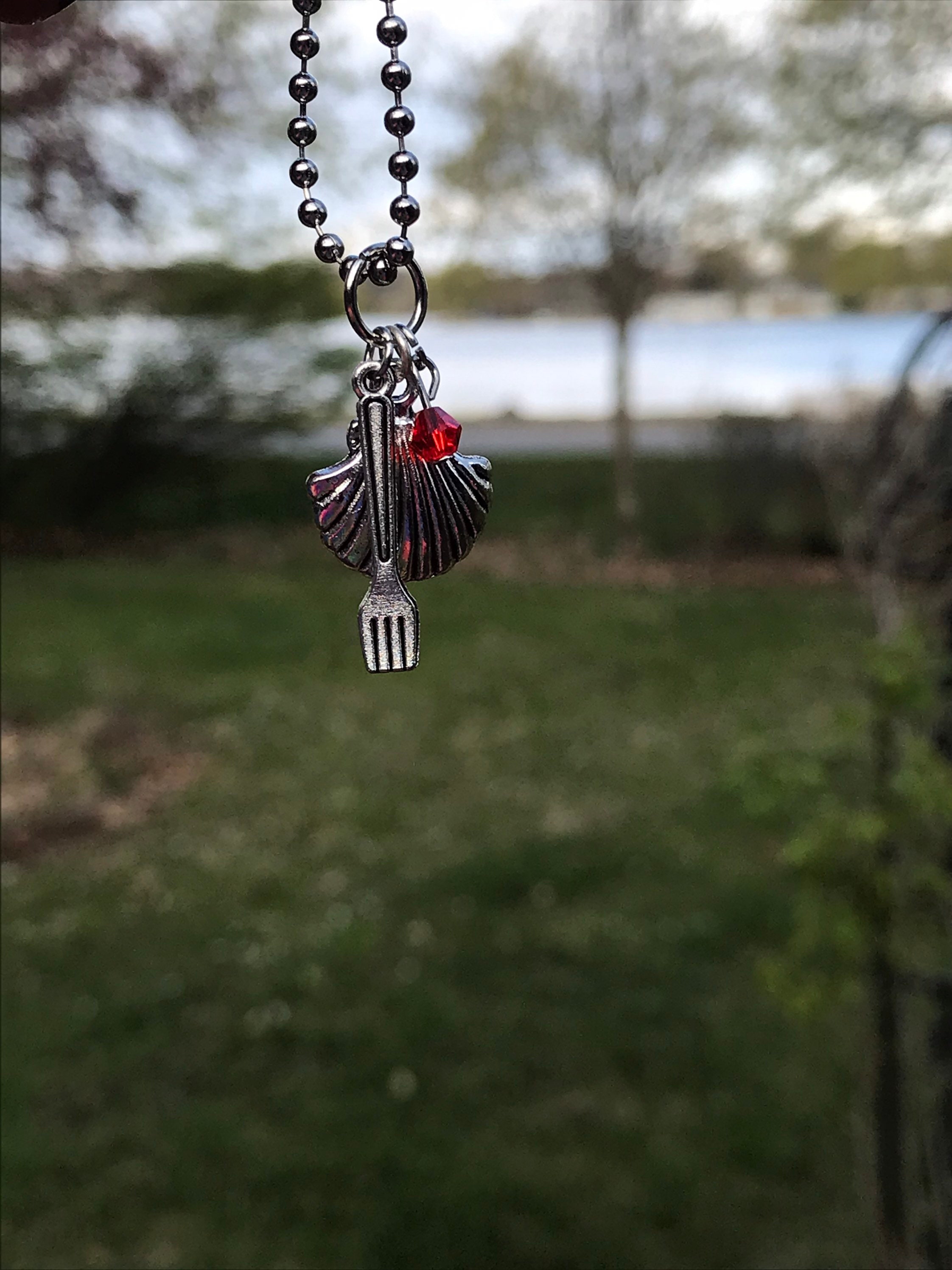 Mermaid Ariel Inspired Fork/dinglehopper and Shell Charm Necklace - Etsy