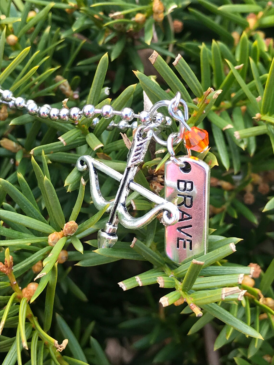 Brave Merida Inspired Bow and Arrow Charm Necklace | Etsy