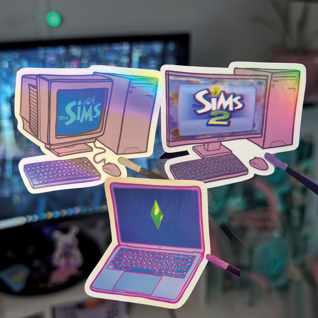 The Sims Nostalgia Set | Original Sims, Sims 2, Sims 3 / 4 | Die Cut Handmade Vinyl Sticker ...